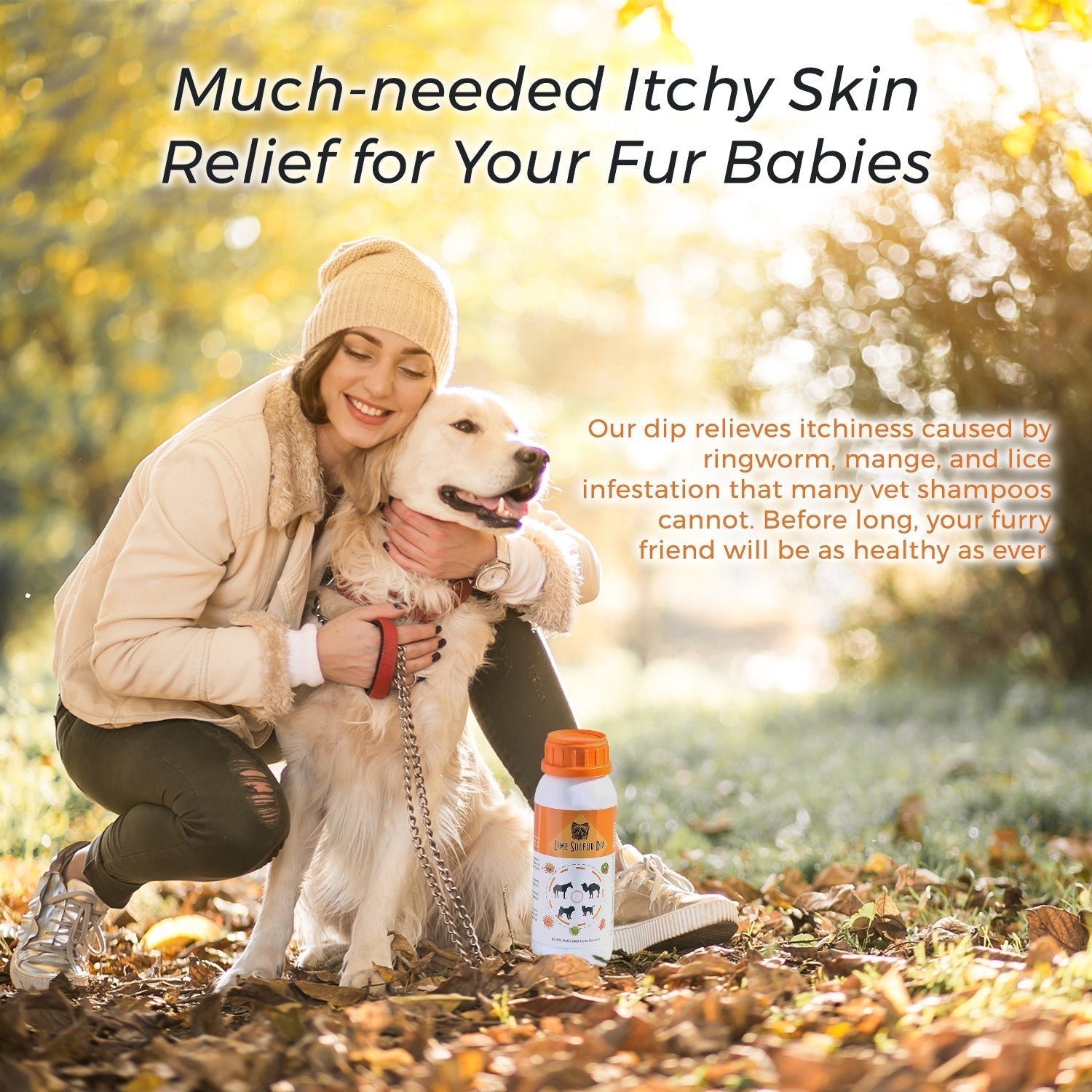 Lime Sulfur Dip Treats Itching and Skin Problems in Pets